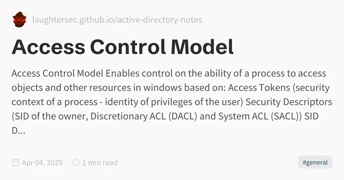 Access Control Model