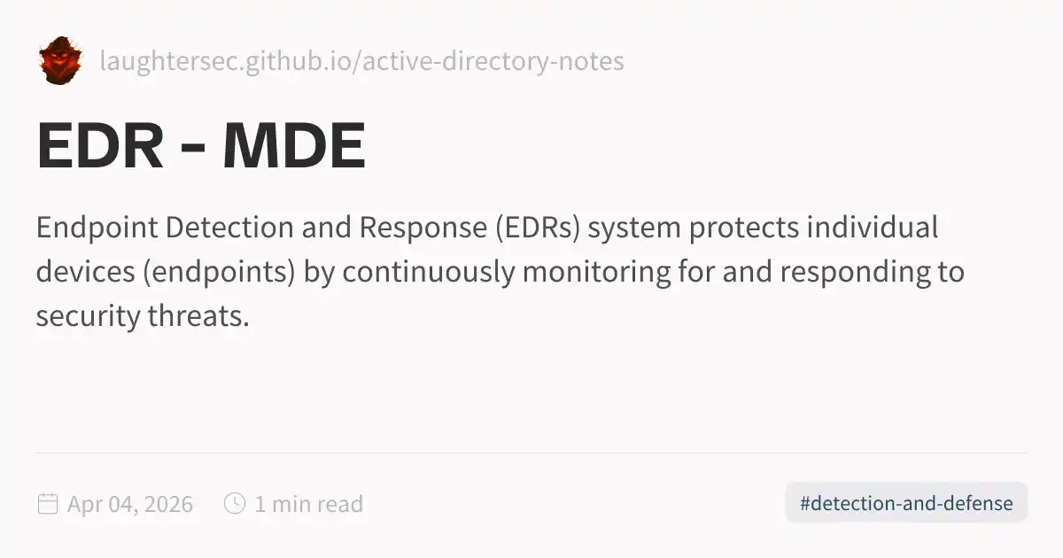 EDR - MDE