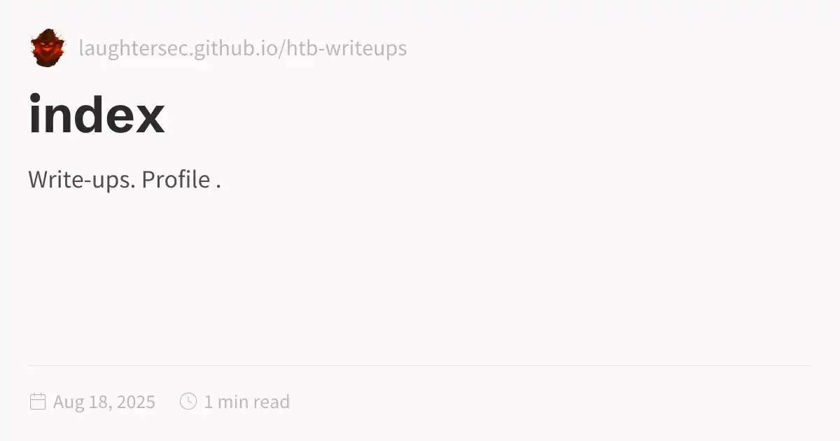 index [laughtersec.github.io]